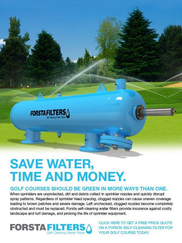 Forsta Self-Cleaning Water Filters Optimize Golf Course Irrigation ...